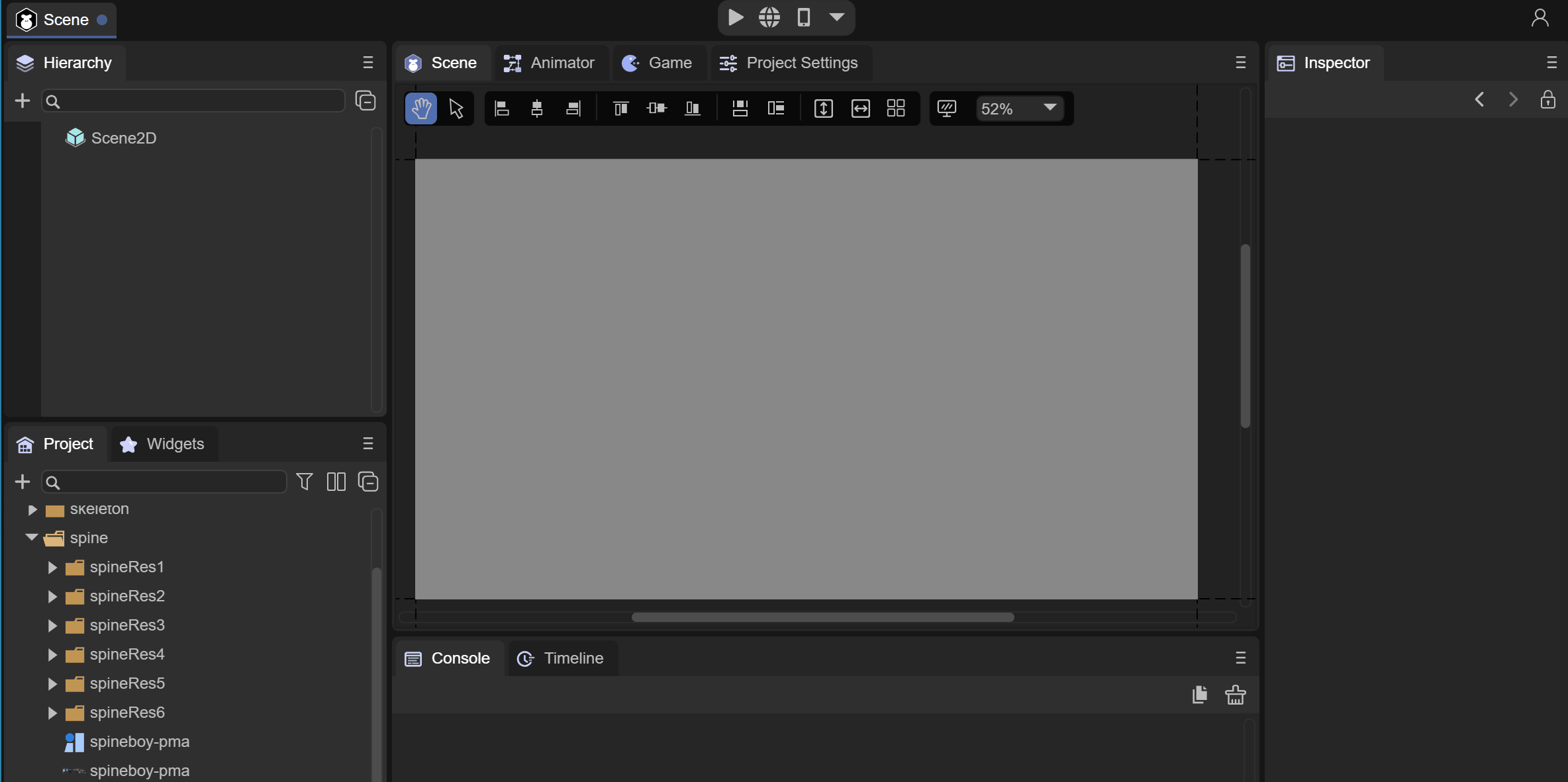 animation 2 2 2 create a spine animation component through